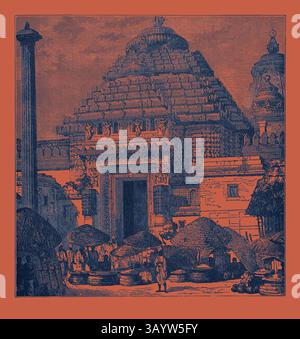 THE CAR OF JUGGERNAUT. Hindu Ratha Yatra temple car, which apocryphally ...