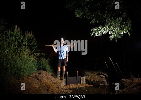 Italy, Cuggiono, Andrea Tenconi farmer Stock Photo - Alamy