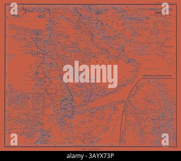 Historical map of German East Africa, 1892 Stock Photo - Alamy