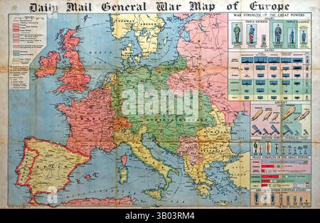 Daily mail war map , World War, 1914-1918, Maps, Europe, Maps Norman B ...