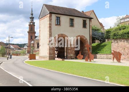 Old town gate, town of Bitche, Moselle department, Lorraine, France ...