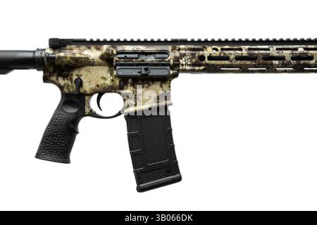 AR-15 Assault rifle side view Stock Photo - Alamy
