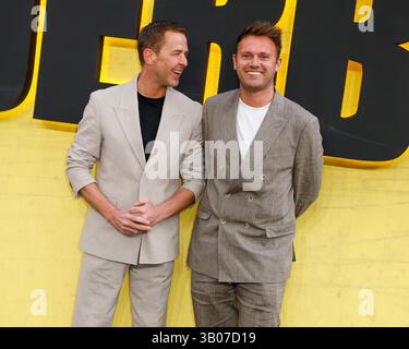 Scott Mills and Sam Vaughan attend the Thunderbolts European Premiere ...
