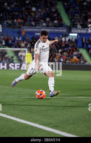 MADRID, SPAIN - April 23: Brahim Diaz of Real Madrid in action during ...