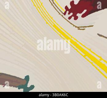 An abstract composition featuring diagonal stripes and soft brown color ...