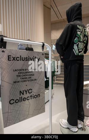 Lacoste flagship store at 575 5th Ave., New York City, 2025, USA Stock ...