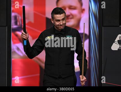 Mark Selby ahead of their match against Xiao Guodong on day one of the ...