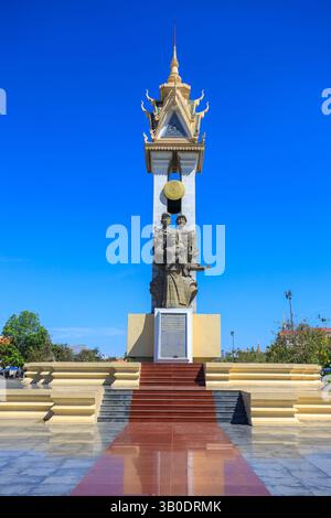 Phnom Penh, Cambodia - February 23, 2025: The Samdech Chuon Nath Statue ...