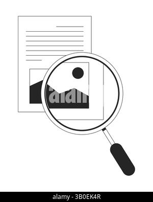 Taking closer look 2D onboarding ui illustration Stock Vector Image & Art - Alamy