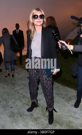 Kate Moss at the Topshop Unique Catwalk show held at the Topshop Venue ...