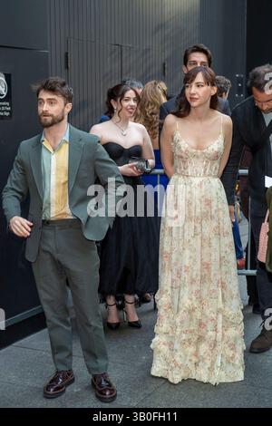 Erin Darke and Daniel Radcliffe attend the Tony Awards at Radio City ...