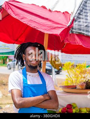 Image of handsome businessman in black suit, looking pleased at ...