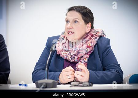 Hanover, Germany. 24th Apr, 2025. Melanie Walter, designated Minister ...