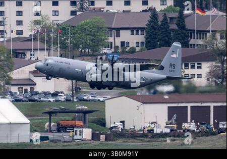 Ramstein, Germany. 24th Apr, 2025. An official US government Boeing Air ...