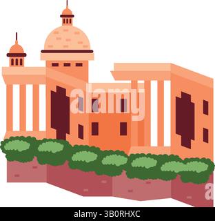 Indian Parliament Building Stock Vector Image & Art - Alamy