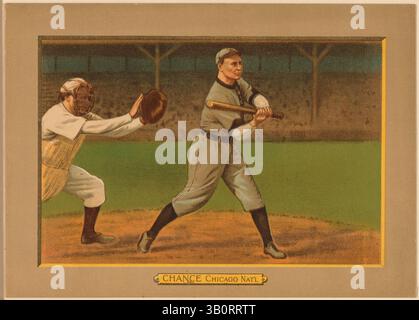 Frank Chance, 1911 baseball card, published when he played for the ...