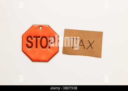 Business and economy concept. A business card with the inscription ...