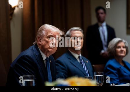 President Donald Trump, from left, Vice President JD Vance and ...