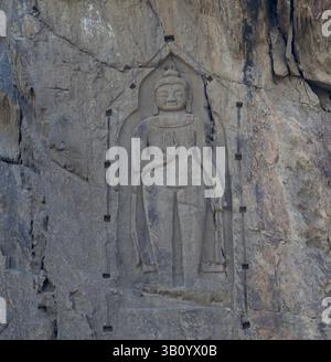 Yashani Buddha Carving at Kargah Nala, Gilgit, Pakistan Stock Photo - Alamy