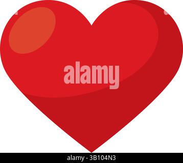 Minimal red heart. Vector illustration Stock Vector Image & Art - Alamy