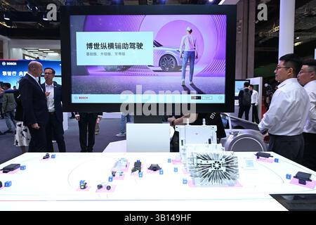 The BOSCH booth at the 2025 Shanghai International Auto Show in ...