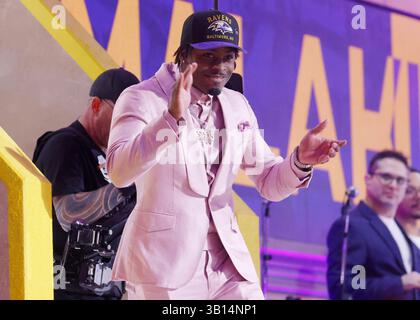 Baltimore Ravens safety Malaki Starks (24) in action during the second ...
