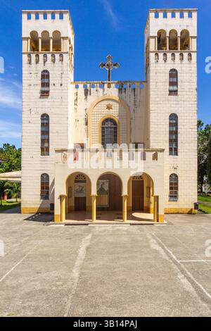 Facade of Hamtic Church in Antique, a modern Catholic church in the ...