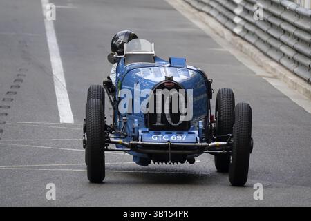 Bugatti 35B from 1929, parade of vintage pre-war racing cars, 11th ...
