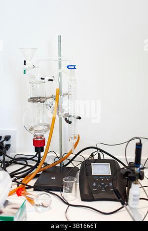 Testing wine in quality control lab Stock Photo - Alamy