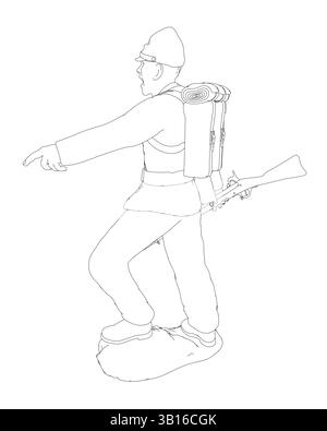 tension line icon, outline symbol, vector illustration, concept sign ...