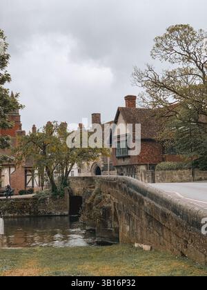 Historic Town of Salisbury, England – Scenic Cityscape with Medieval ...