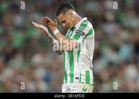 Antony Dos Santos of Real Betis celebrates a goal 1-0 during the UEFA ...