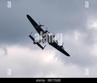 The Avro Lancaster, a four-engine WWII bomber, stands as a memorial to ...