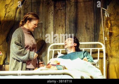 Bill Paterson (Paul Sheldon), Sharon Gless (Annie Wilkes) in MISERY by ...