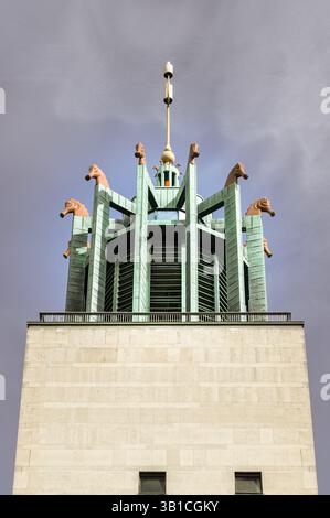 Newcastle, UK - Apr 14, 2025 - Architecture exterior view of The Boiler ...
