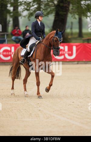 Kumru Say of Turkey with Baladin De L'ocean Ja during the dressage at ...