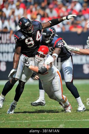 Houston Texans defensive end Casey Toohill (94) walks in prior to the ...