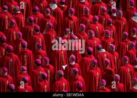 Vatican, Vatican. 26th Apr, 2025. Bishops attend Pope Francis' funeral services at St. Peter's ...