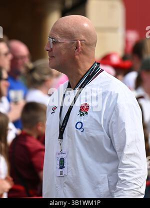 England head coach John Mitchell during the Women's Rugby World Cup ...