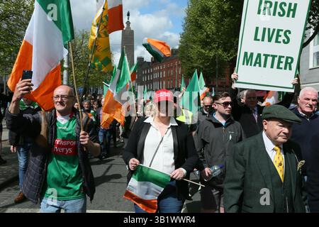 Dublin, Ireland - 26th April 2025 - Protestors during the 'United ...