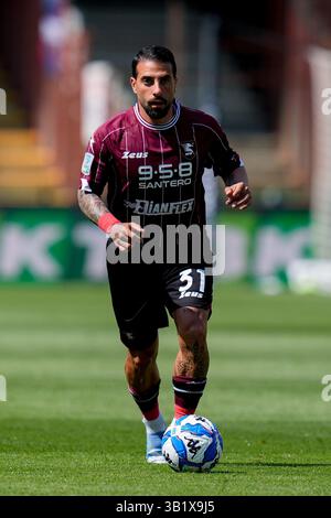 Daniele Verde of US Salernitana during the Serie BKT match between US ...
