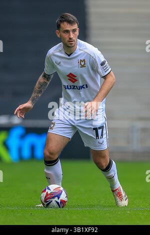 Milton Keynes Dons Defender Luke Offord (17) during the EFL League 2 ...