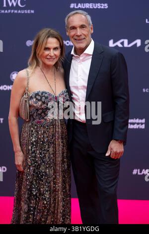 Cathy Horn and Mike Horn attended 'the Laureus World Sports 2025 ...
