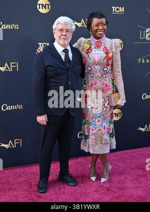 Ca. 26th Apr, 2025. Mellody Hobson, George Lucas at arrivals for 50th ...