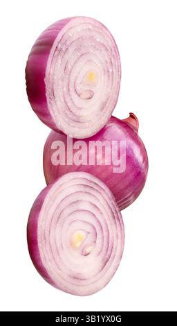 Whole red onion bulbs in brown on linen canvas Stock Photo - Alamy