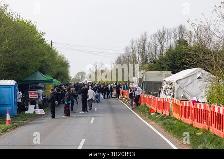 Huntingdon, UK. 26 APR, 2025. Person is arrested, they are believed to ...