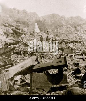 Interior view of Fort Sumter, S.C. showing the effects of bombardment ...