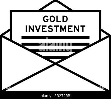 Envelope and letter sign with word investment as the headline Stock ...