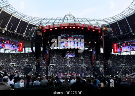 General view of the ring at the Tottenham Hotspur Stadium, London ...