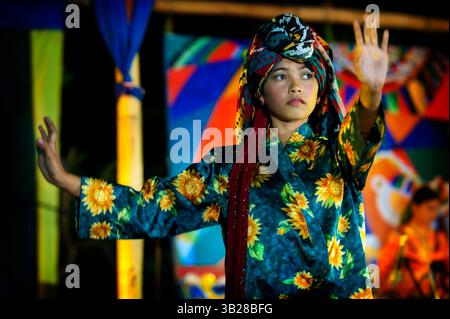 Aug 17, 2009 - Davao, Mindanao, Philippines - A young participant in ...